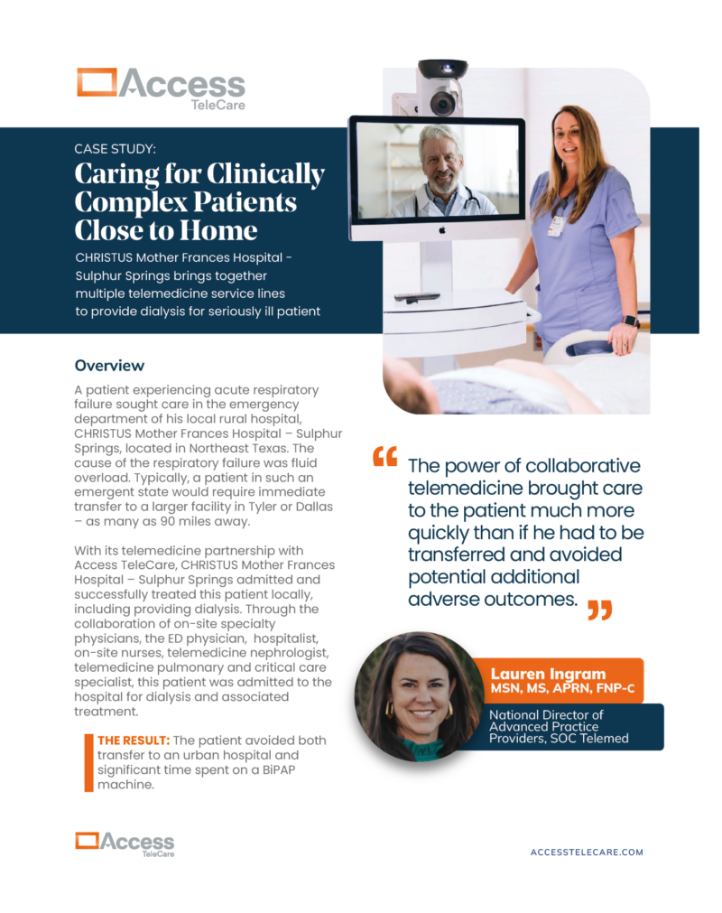 Expanding Rural Health Care with Telemedicine - Access TeleCare